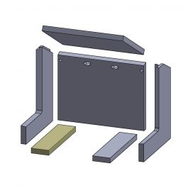 Bodenstein links/rechts 284x70x20mm » Varde Ovne**