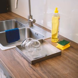 Abtropfblech aus Edelstahl auf Maß